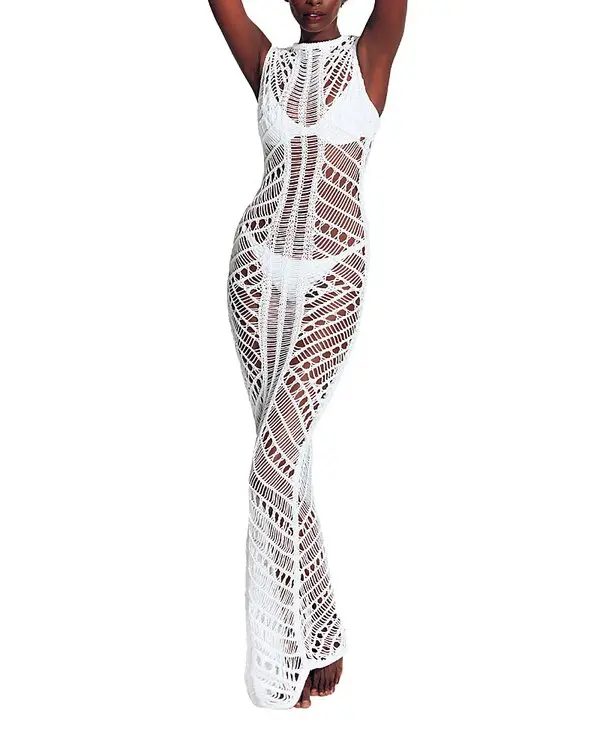 MOEVA Luna Cover Up Maxi Dress Resortwear - White