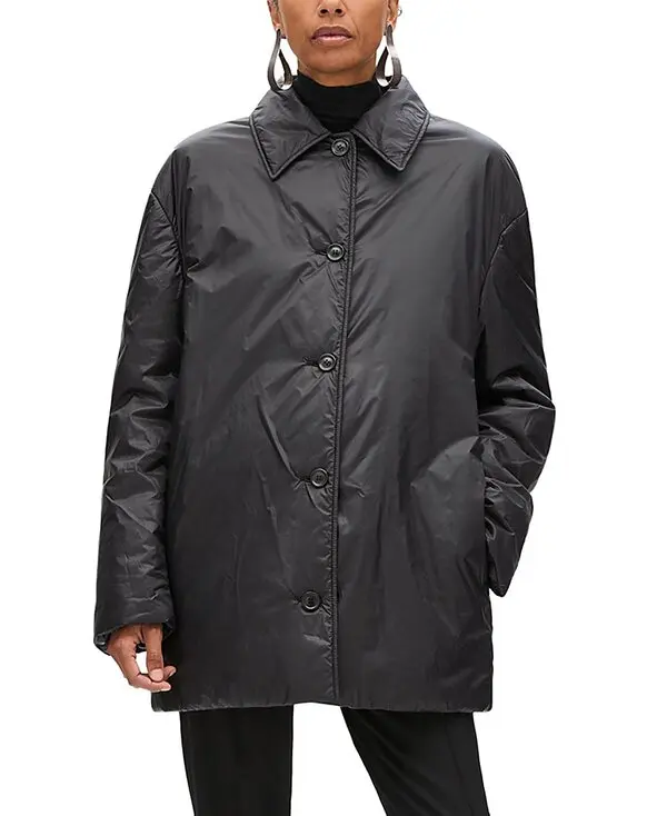 Another Tomorrow Padded Balmacaan Jacket