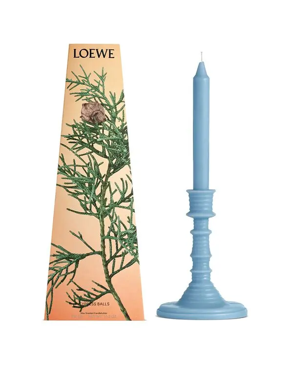 LOEWE PERFUMES Cypress Balls Wax Scented Candleholder 11.2 Oz