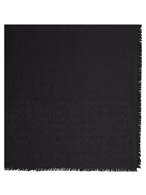 Saint Laurent Sciarpa Quadrata In Seta