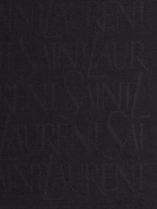 Saint Laurent Sciarpa Quadrata In Seta