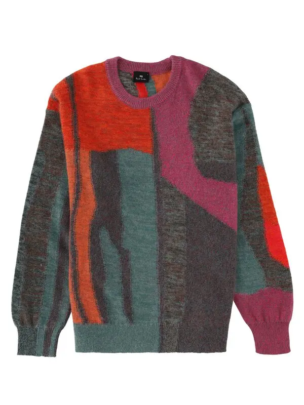 Paul Smith Maglia Con Motivo Floreale Glitch - Multicolour