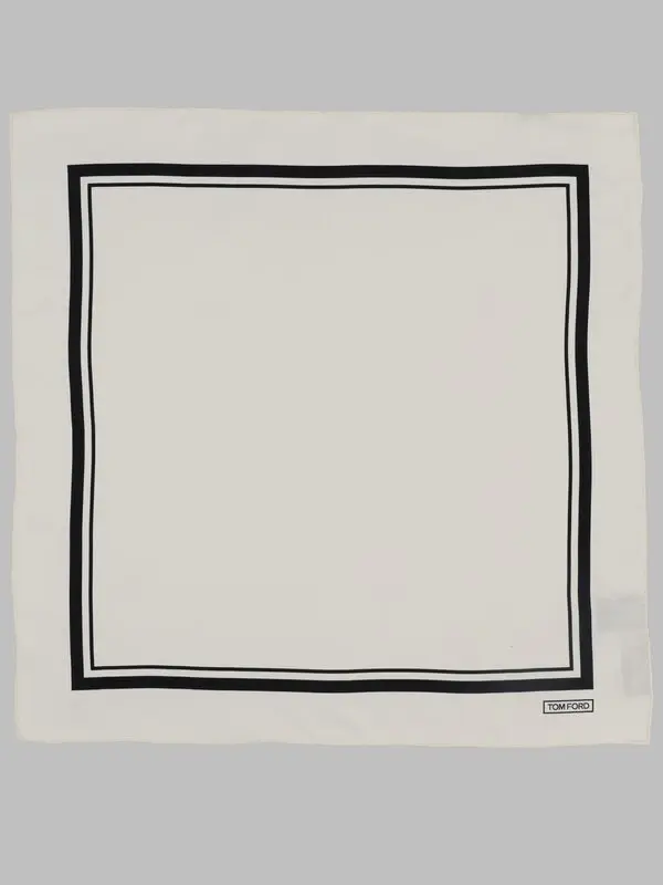 TOM FORD Pocket Square - Ivory