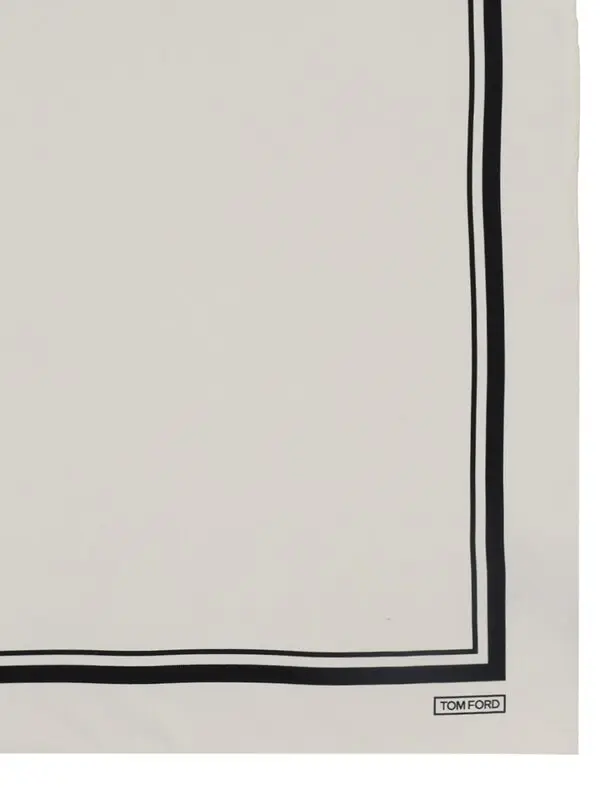 TOM FORD Pocket Square - Ivory