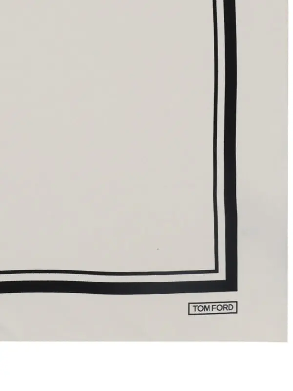 TOM FORD Pocket Square - Ivory
