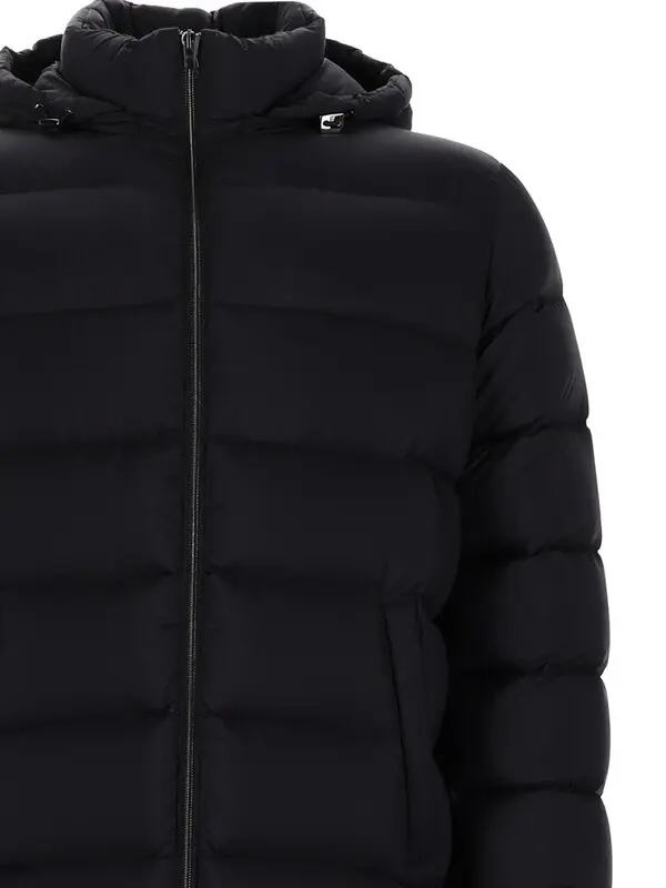 Herno Padded Hooded Coat - Black
