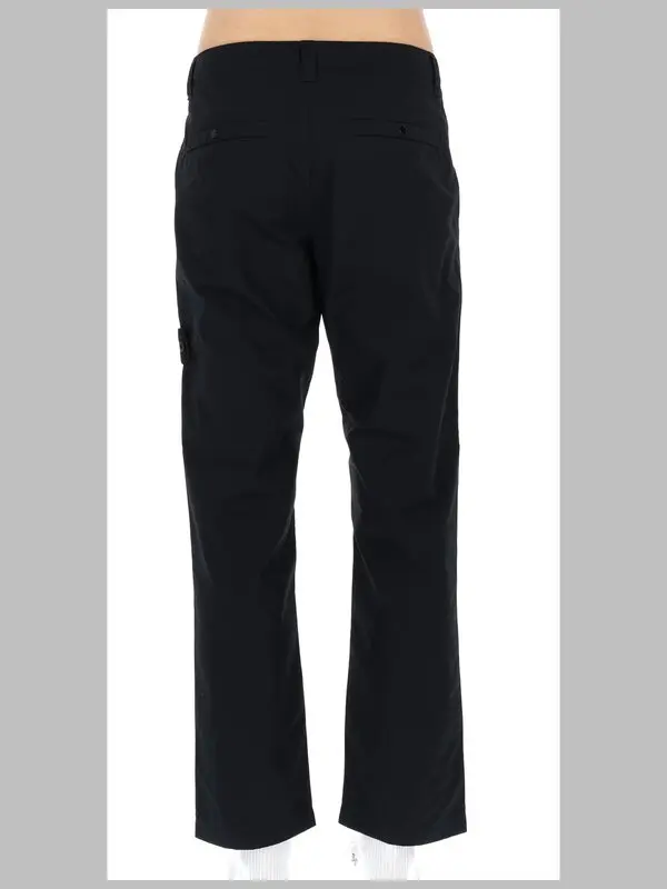 Stone Island Cotton Trousers - Black