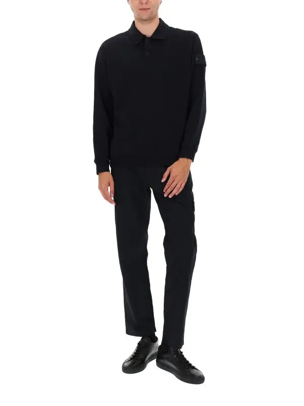 Stone Island Cotton Trousers - Black