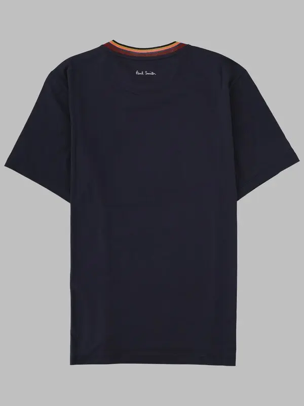 Paul Smith T-shirt Con Collo Stripes Logo