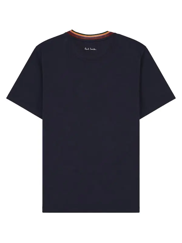 Paul Smith T-shirt Con Collo Stripes Logo