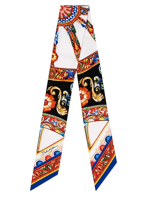 Dolce & Gabbana Twill Silk Bandeau - Multicolour