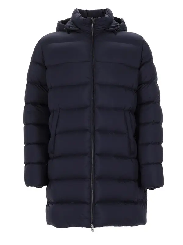 Herno Hooded Padded Coat - Blue