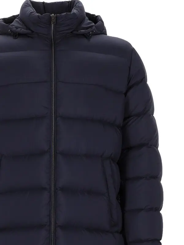 Herno Hooded Padded Coat - Blue