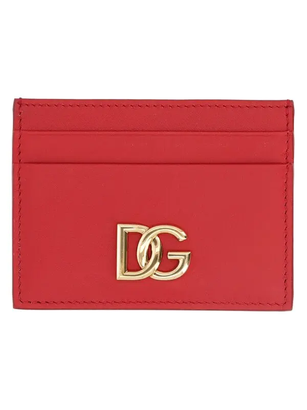 Dolce & Gabbana Portacarte In Pelle Cardholder - Red