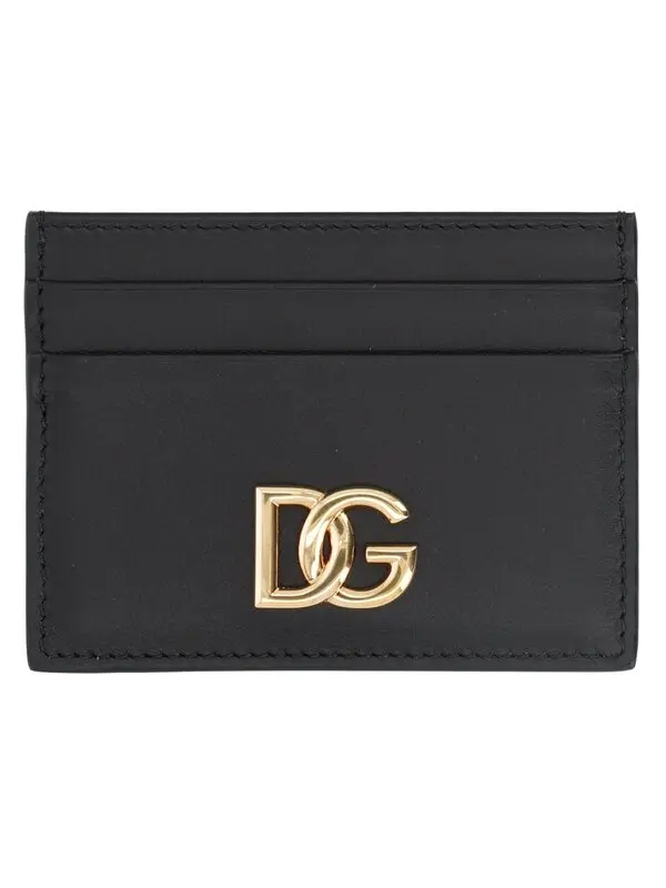 Dolce & Gabbana Portacarte In Pelle Cardholder - Black