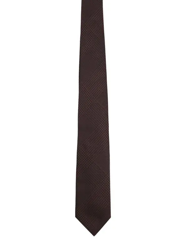 TOM FORD Jacquard Silk Necktie - Brown