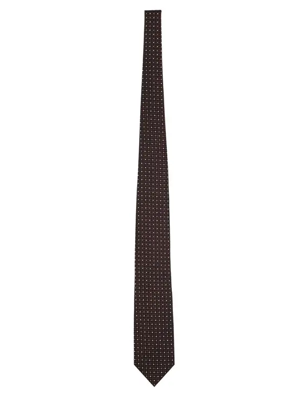 TOM FORD Cravatta In Jacquard Di Seta 8 Cm