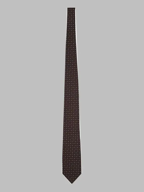 TOM FORD 8cm Jacquard Silk Cravat - Brown