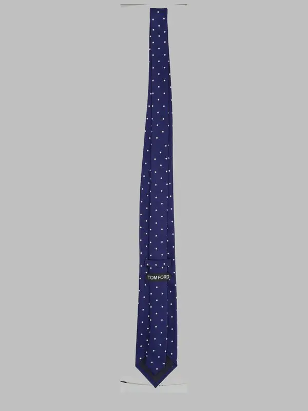 TOM FORD Jacquard Silk Cravat - Blue