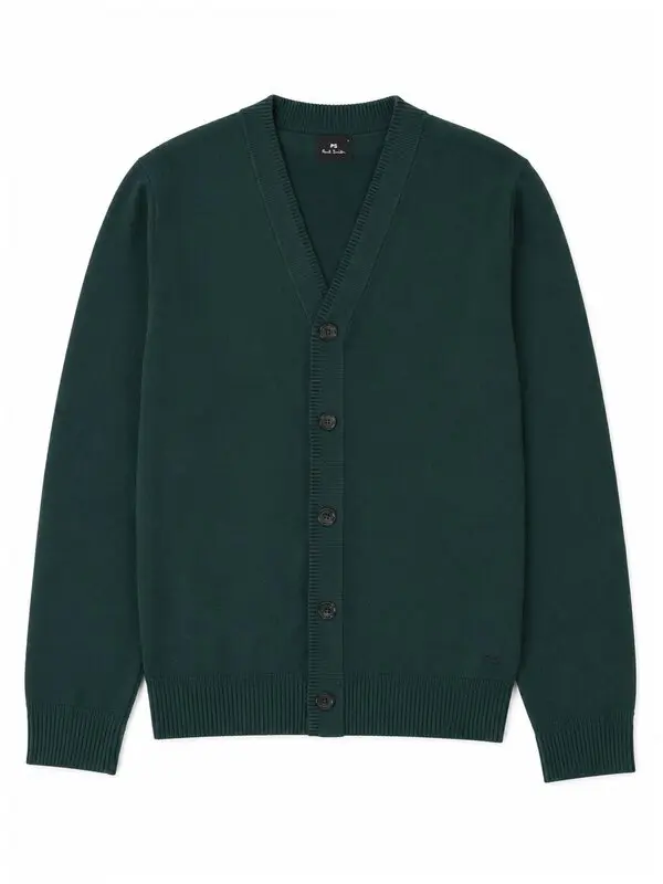 Paul Smith Cardigan In Lana Merino Con Bottoni - Green