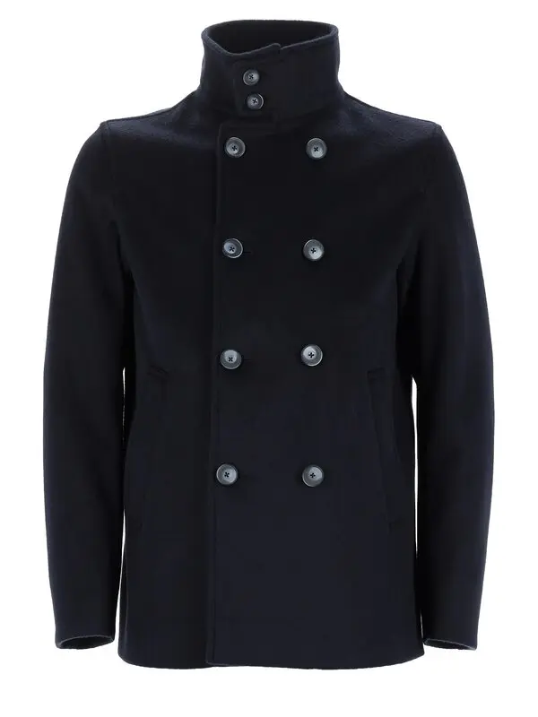 Herno Double-breasted High Neck Coat