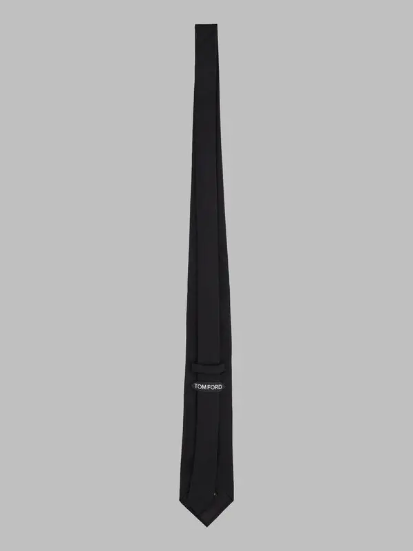 TOM FORD 8cm Silk Jacquard Cravat - Black