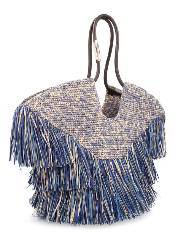 Zimmermann Borsa Tote "goldentime" Medium Con Frange
