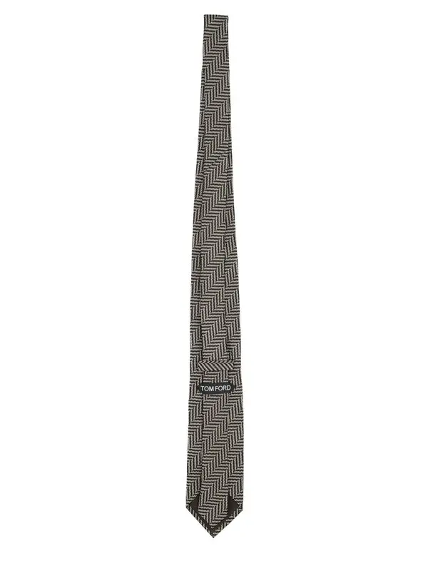 TOM FORD Jacquard Silk Cravat - Multicolour