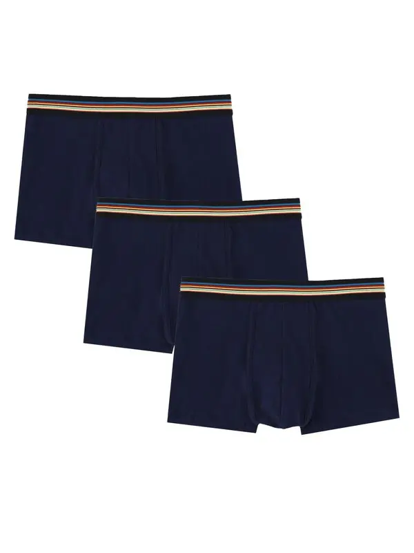 Paul Smith 3-pack Boxer In Cotone - Blue