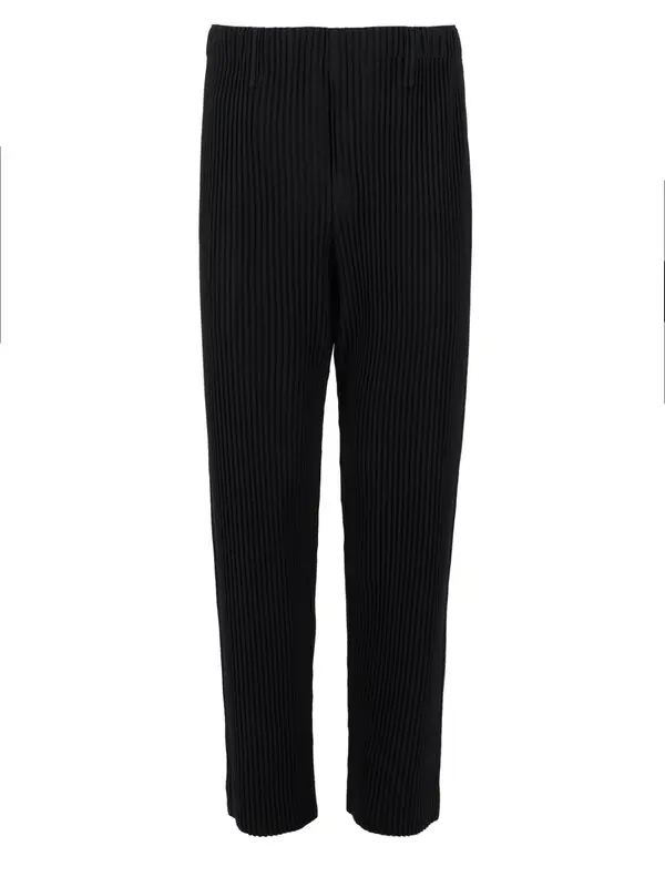 Issey Miyake Pantalone Plissettato - Black