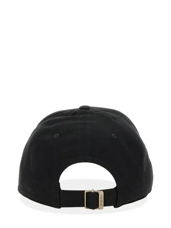 Saint Laurent Cappello Da Baseball Con Patch Y