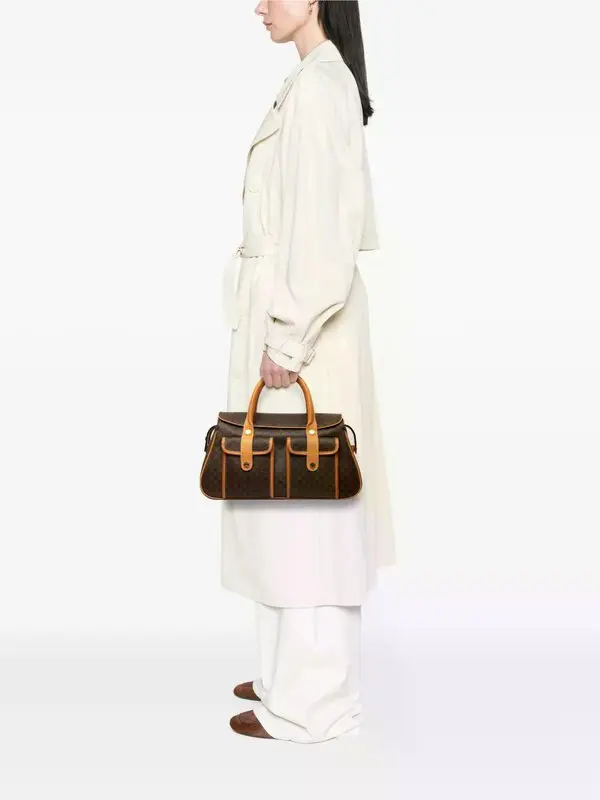 Celine Macadam Coated Canvas Handbag