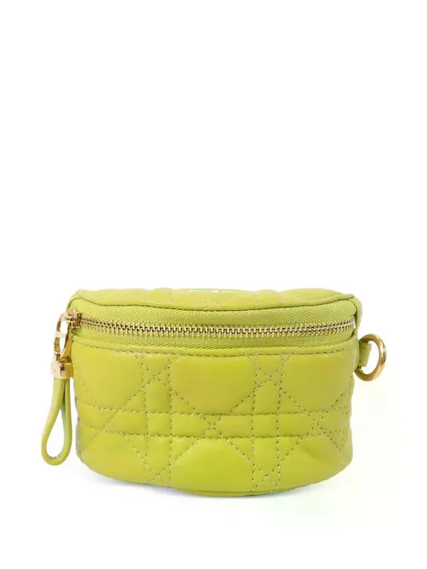 Dior Cannage Leather Wallet - Yellow