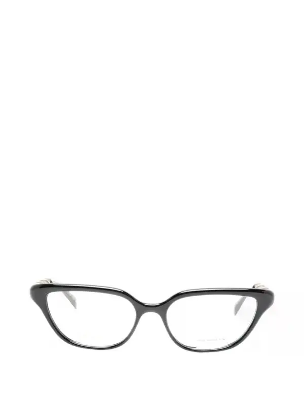 Gucci Bamboo-detail Cat-eye Frame Glasses - Black