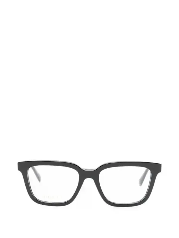 Gucci Double G Square Frame Glasses - Black
