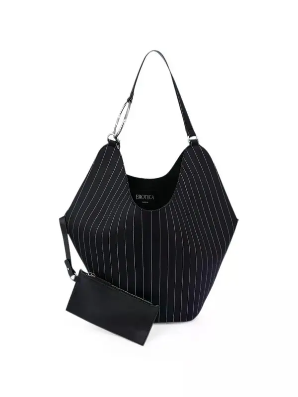 DONDUP Large Pinstripe Tote Bag