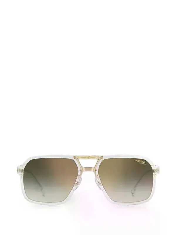 Carrera Eyewear Square Frame Sunglasses With Gradient Lenses - White
