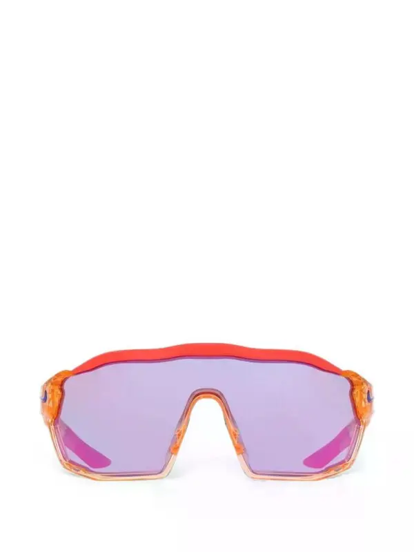 Nike Rush Geometric Frame Sunglasses - Orange