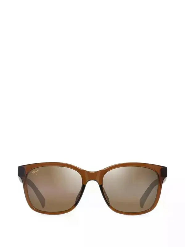Maui Jim Welo Square Frame Sunglasses - Brown
