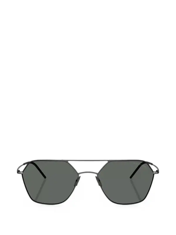 Giorgio Armani Geometric Frame Sunglasses - Black