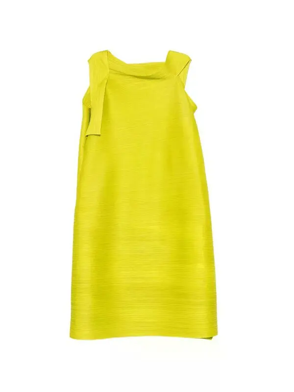 Issey Miyake Asymmetrical A-line Midi Dress - Yellow
