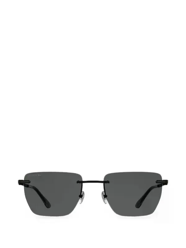 Lacoste Rimless Rectangle-frame Sunglasses - Black