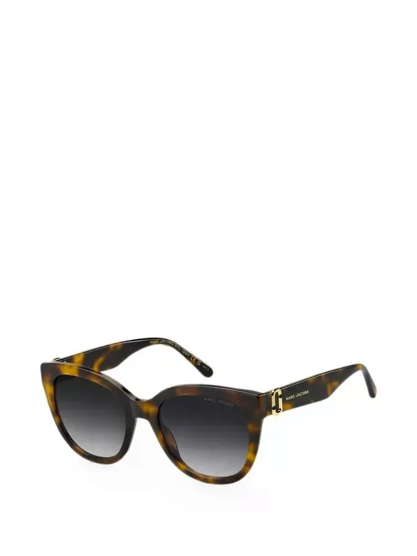 Marc Jacobs Tortoiseshell Effect Cat Eye Sunglasses