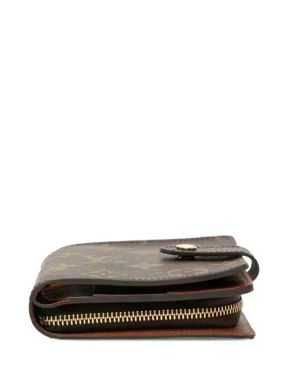 LOUIS VUITTON 2001 Monogram Bifold Compact Wallet Small Wallets - Brown