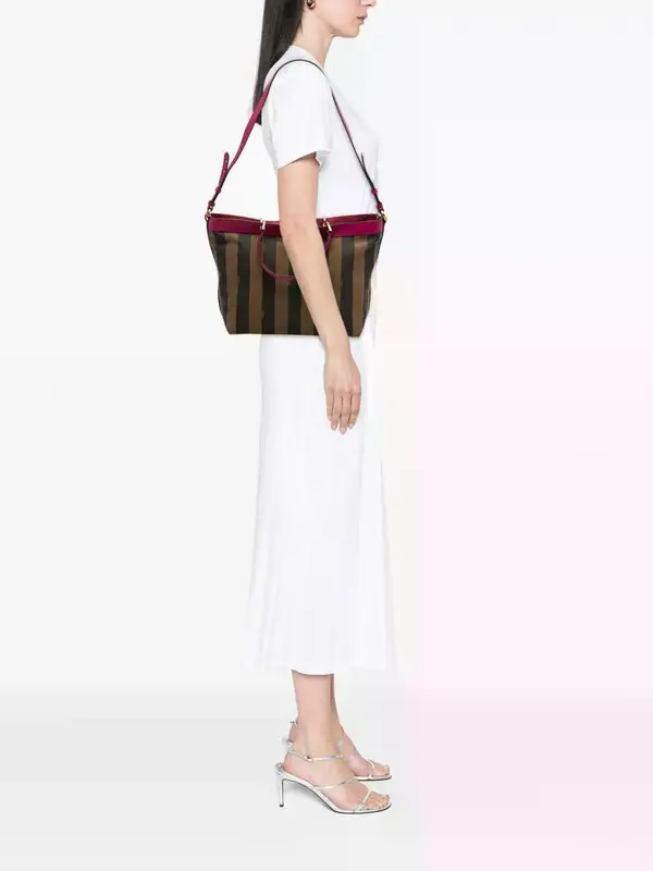 Fendi Pequin Canvas Satchel