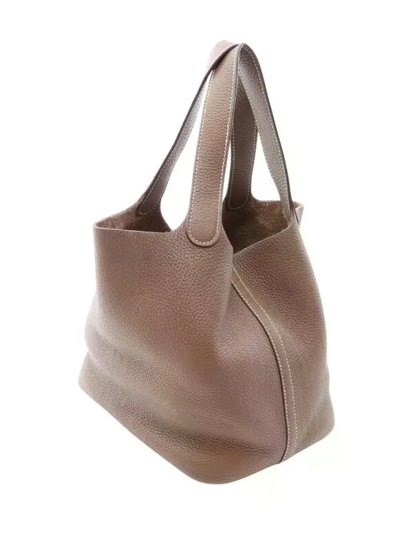Hermès Clemence Picotin Lock 22 Handbag - Brown