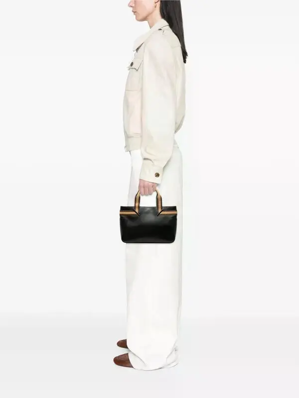 Gucci Calfskin Web Handbag