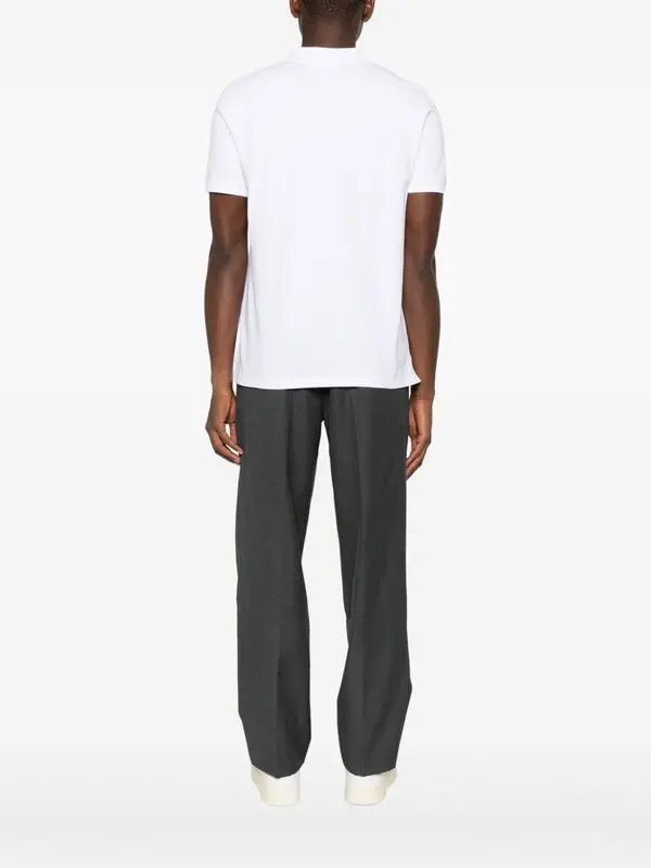 Maison Kitsuné Fox Head Cotton Polo Shirt - White
