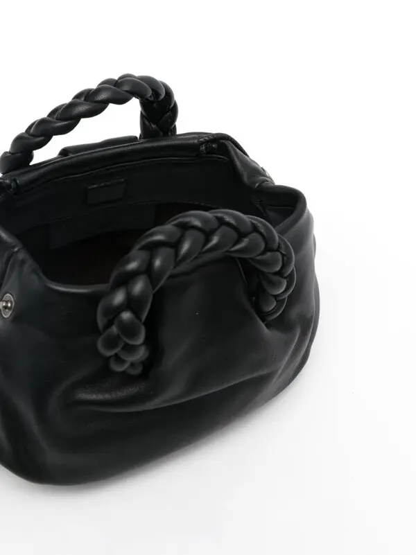 Hereu Bombon Braided Leather Handbag