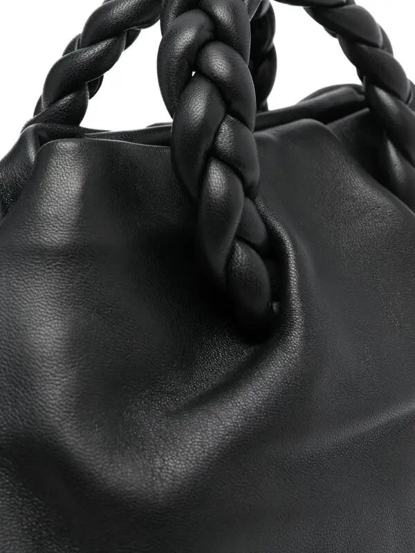 Hereu Bombon Braided Leather Handbag